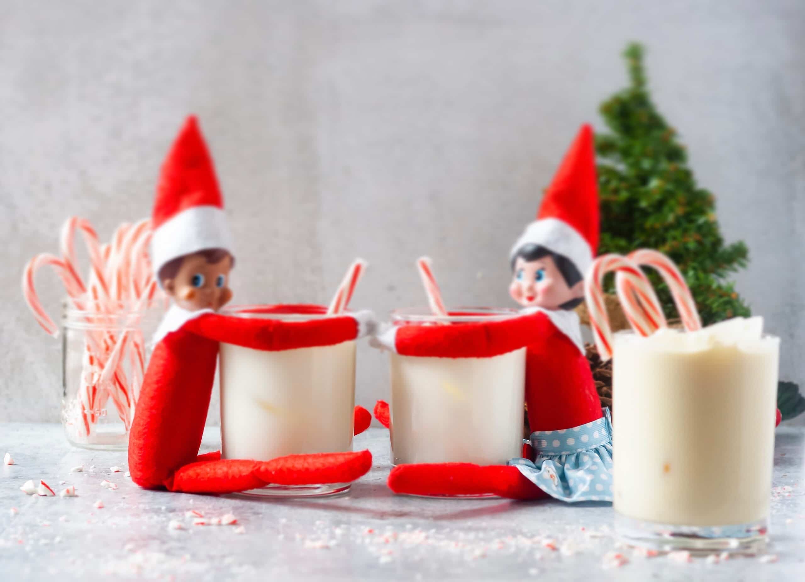 Candy Cane White Russian and a couple of drunk elves - Kate the baker