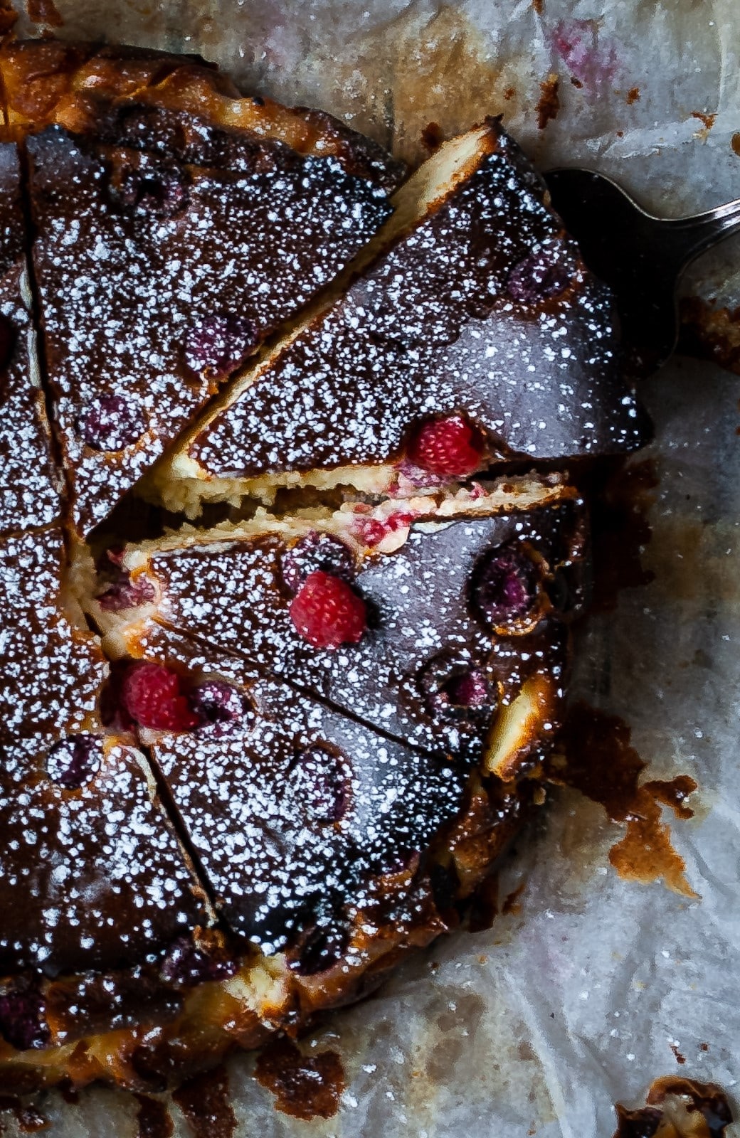 My burnt Basque cheesecake with raspberries - Kate the baker